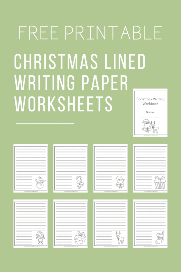 FREE Printable Christmas Lined Paper for Writing Practice - My ...