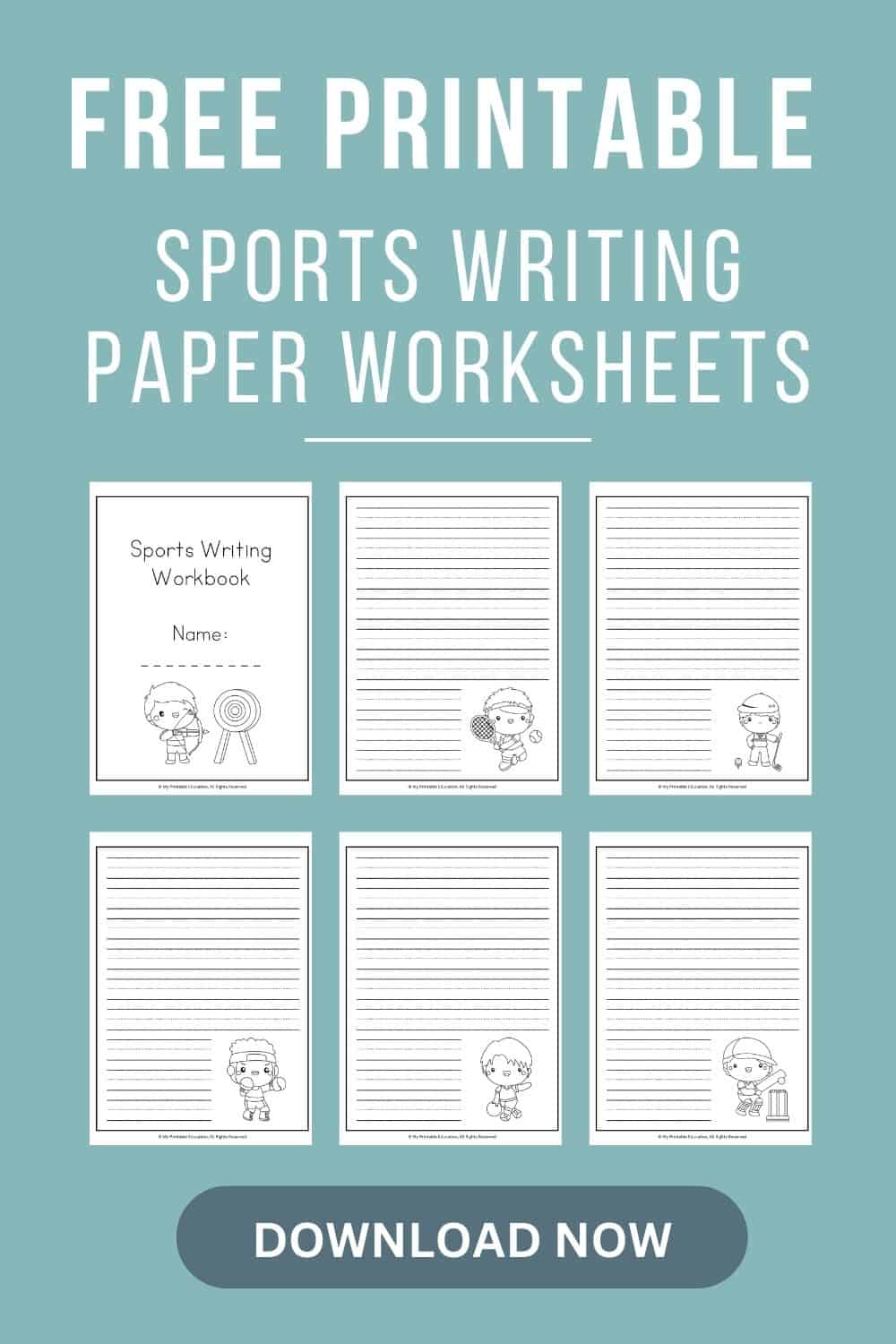 FREE Printable Sports Writing Worksheets - My Printable Education